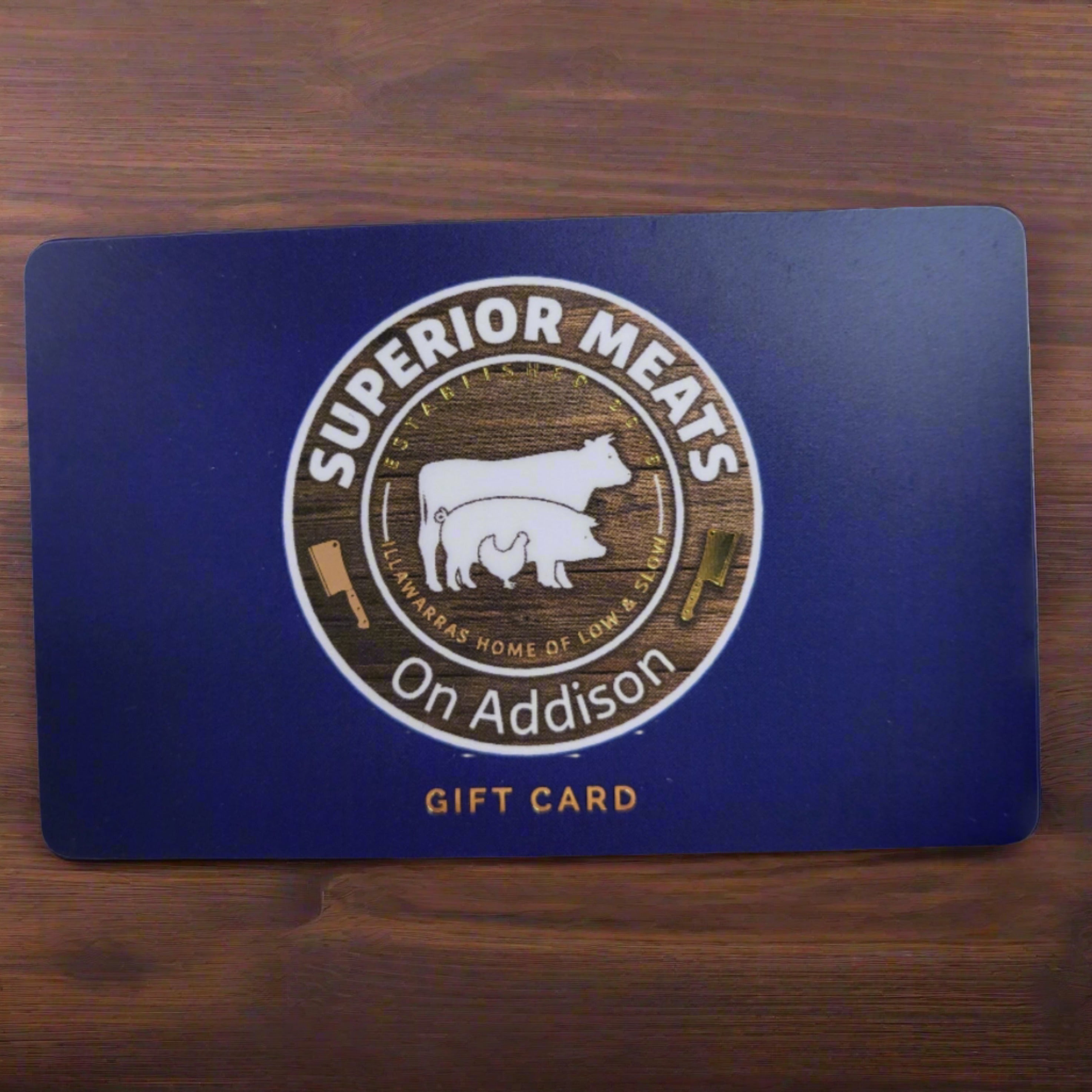 Online Gift Cards – Superior Meats on Addison